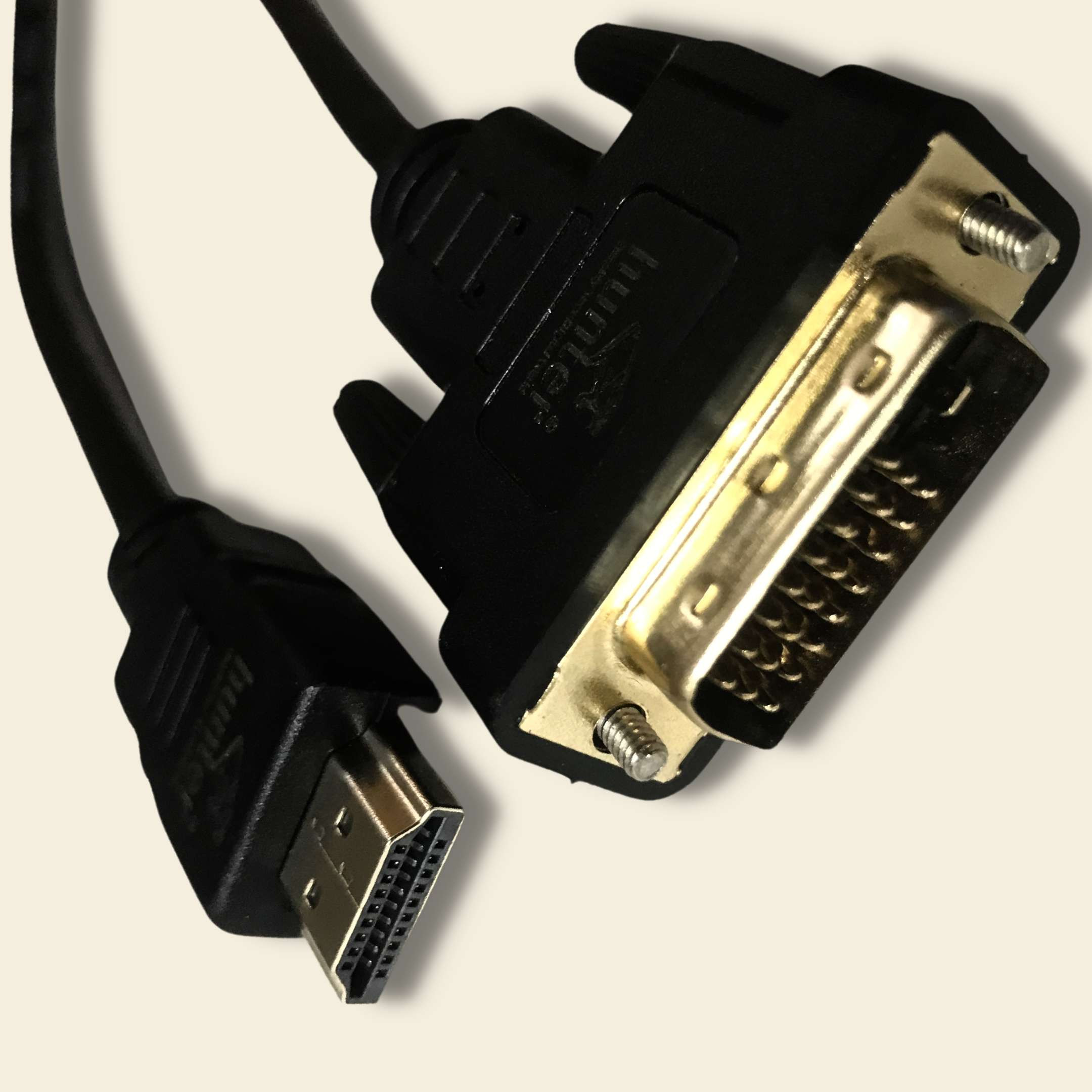 Hunter DVI to HDMI Cable - 1.5M | 24+1 DVI Male to HDMI Male | 24K Gold ...