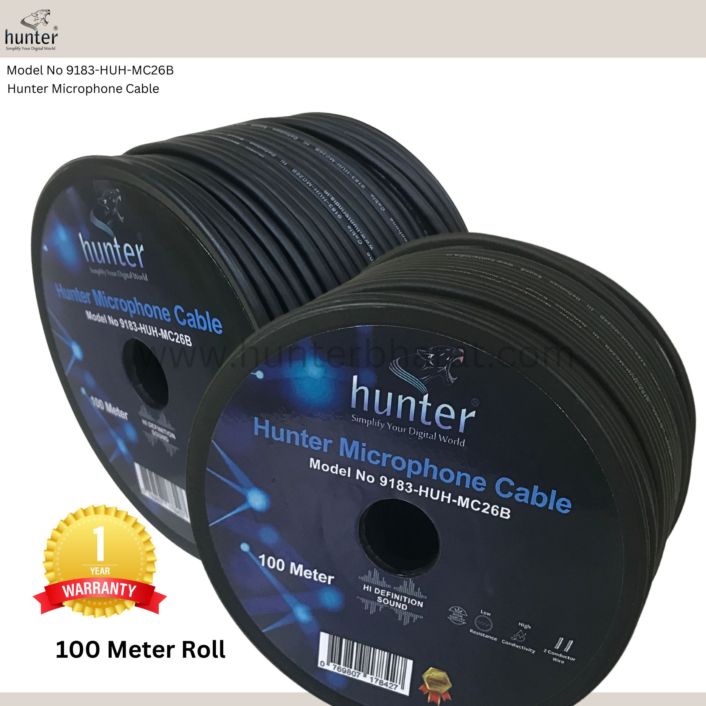 Hunter Microphone Cable | Best Microphone Cable | Hunter India