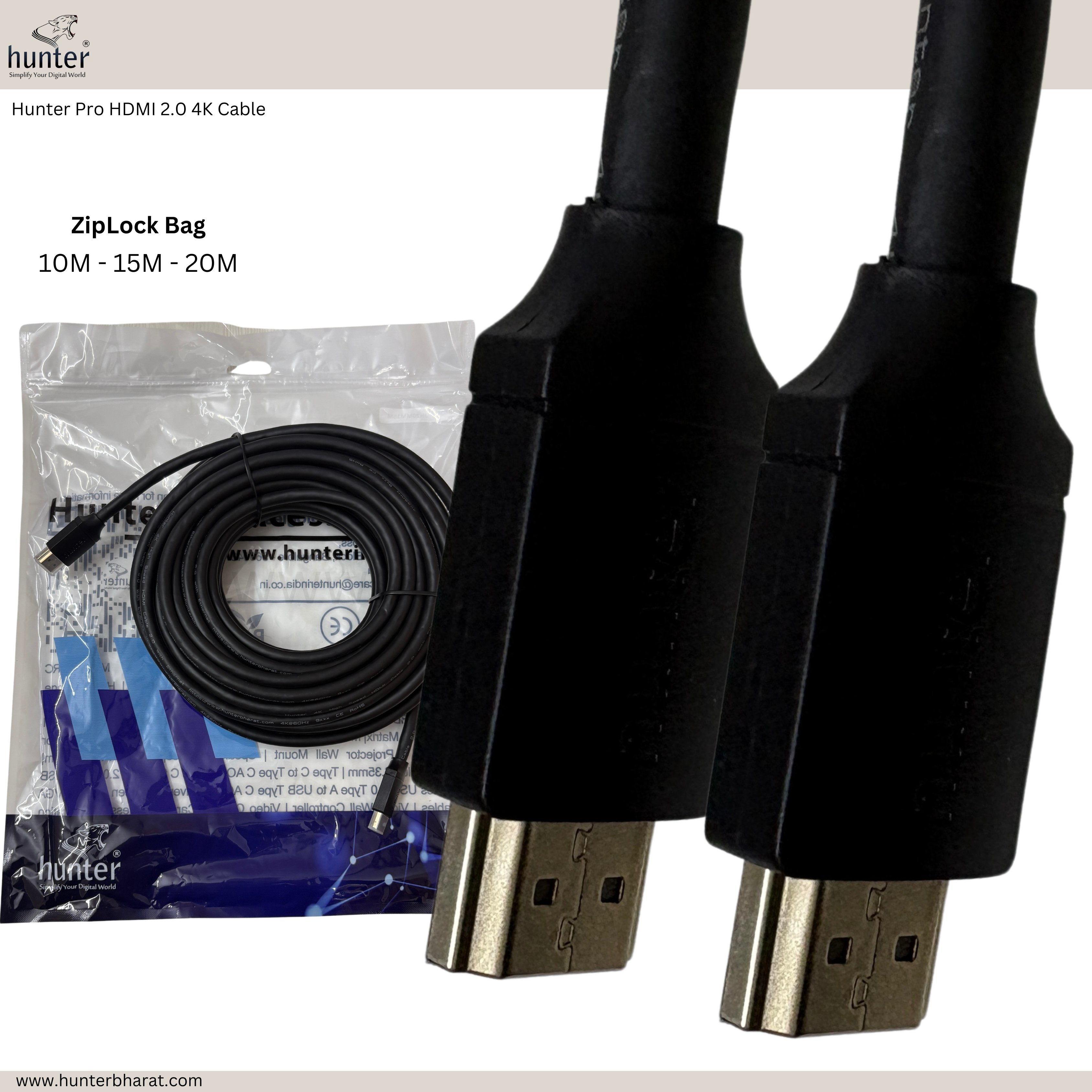 Hunter HDMI cable 10 Meter V 2.0-9284