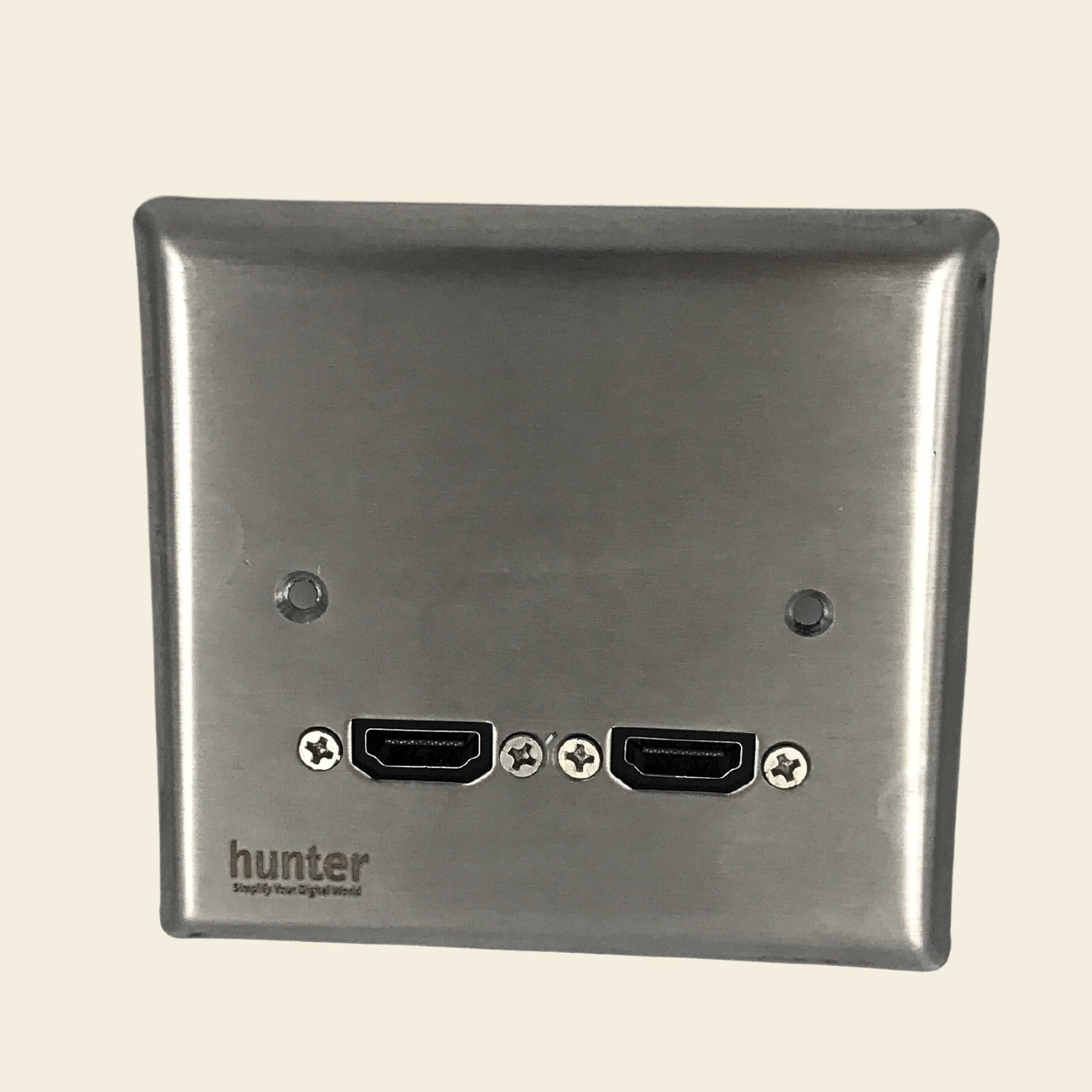 9292-HU-FPHDL1SS: Hunter Faceplate with HDMI x1 L-Type Connector ...