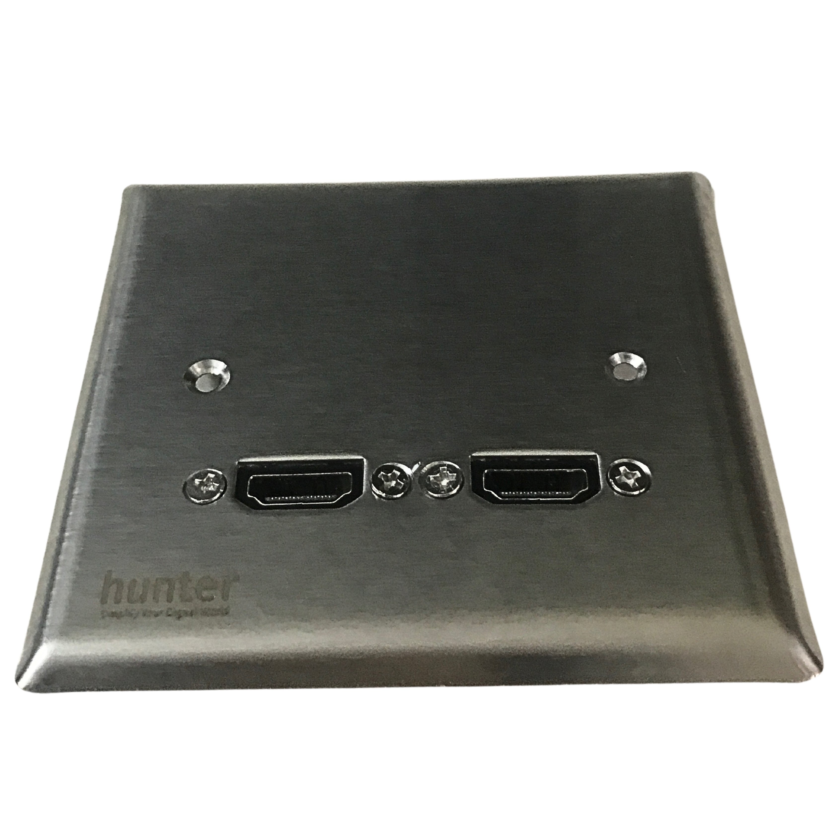 9291-HU-FPHDL2SS: Hunter Faceplate with HDMI x2 L-Type Connector ...