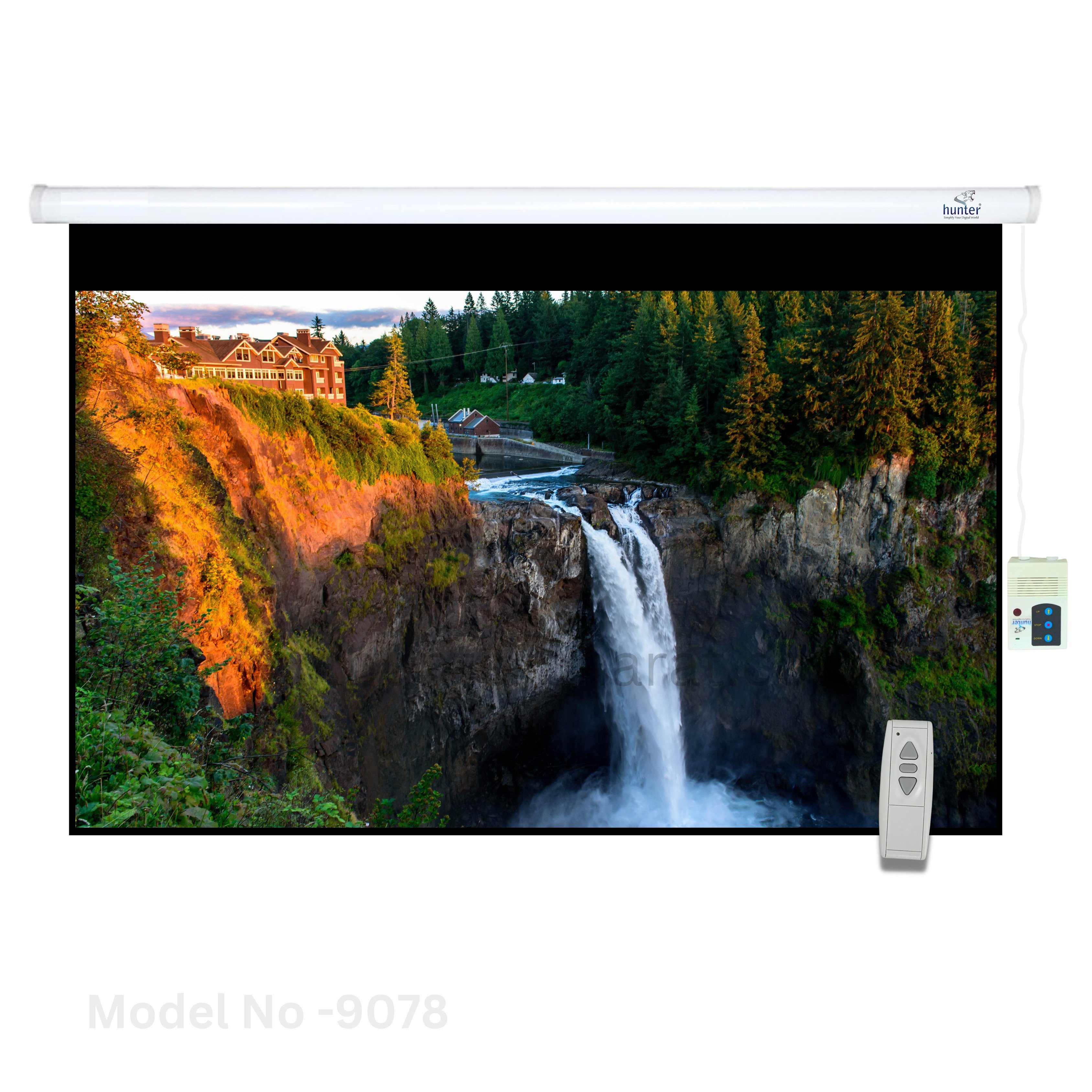 Hunter Projection Screen Motorized 120" diagonal 6x8 4:3